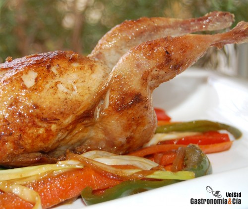 Receta de Codorniz confitada con verduritas | Gastronomía & Cía