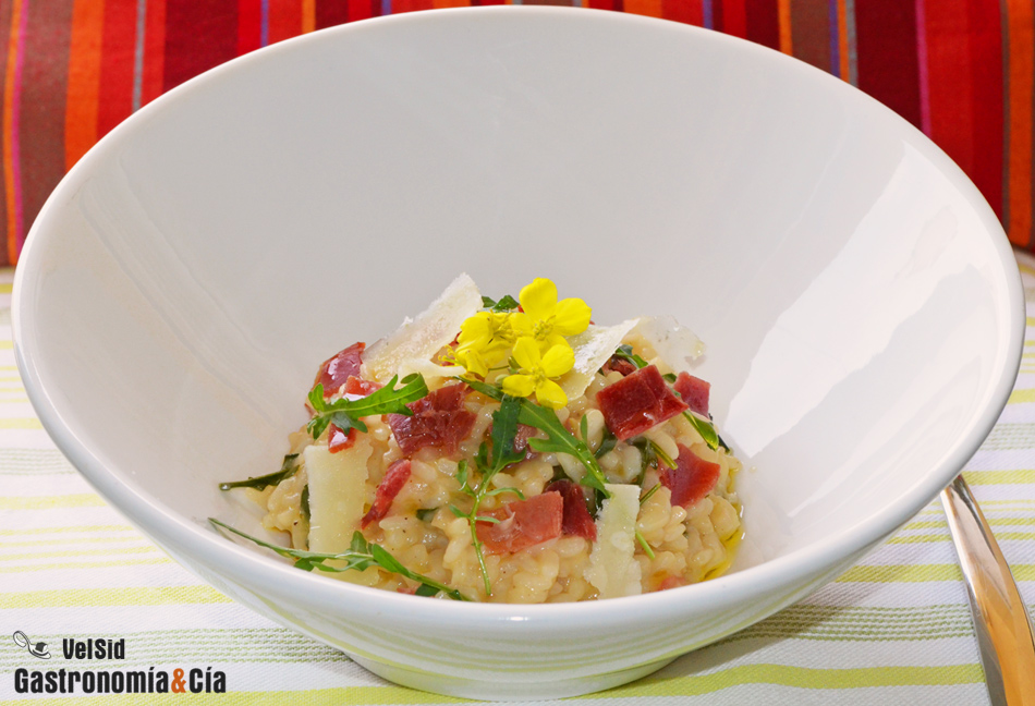Risotto con jamón y rúcula | Gastronomía & Cía