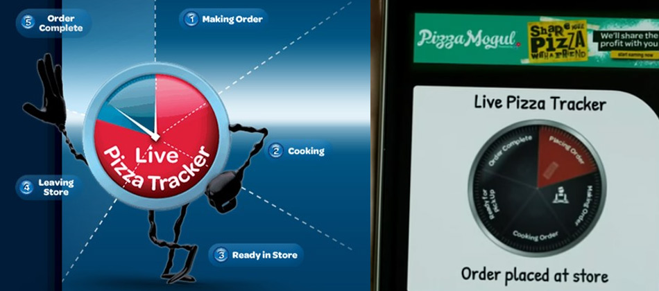 App de Domino’s Pizza para conocer la localización de la pizza ...