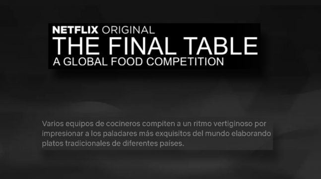 Netflix está preparando ‘The Final Table’ y la quinta temporada de ...