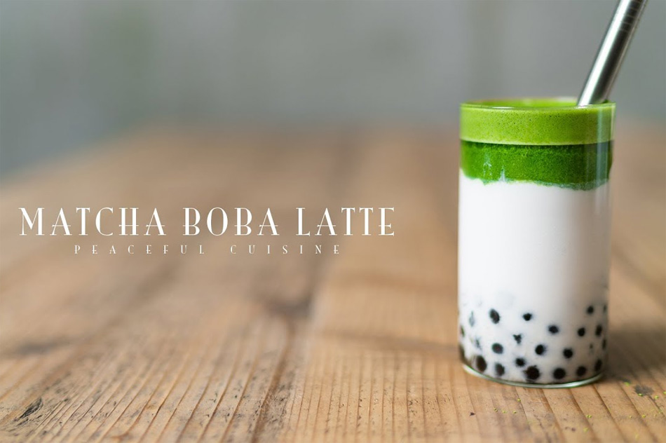 Cómo hacer un Matcha Bubble Tea o Matcha Boba Latte, el té con ...
