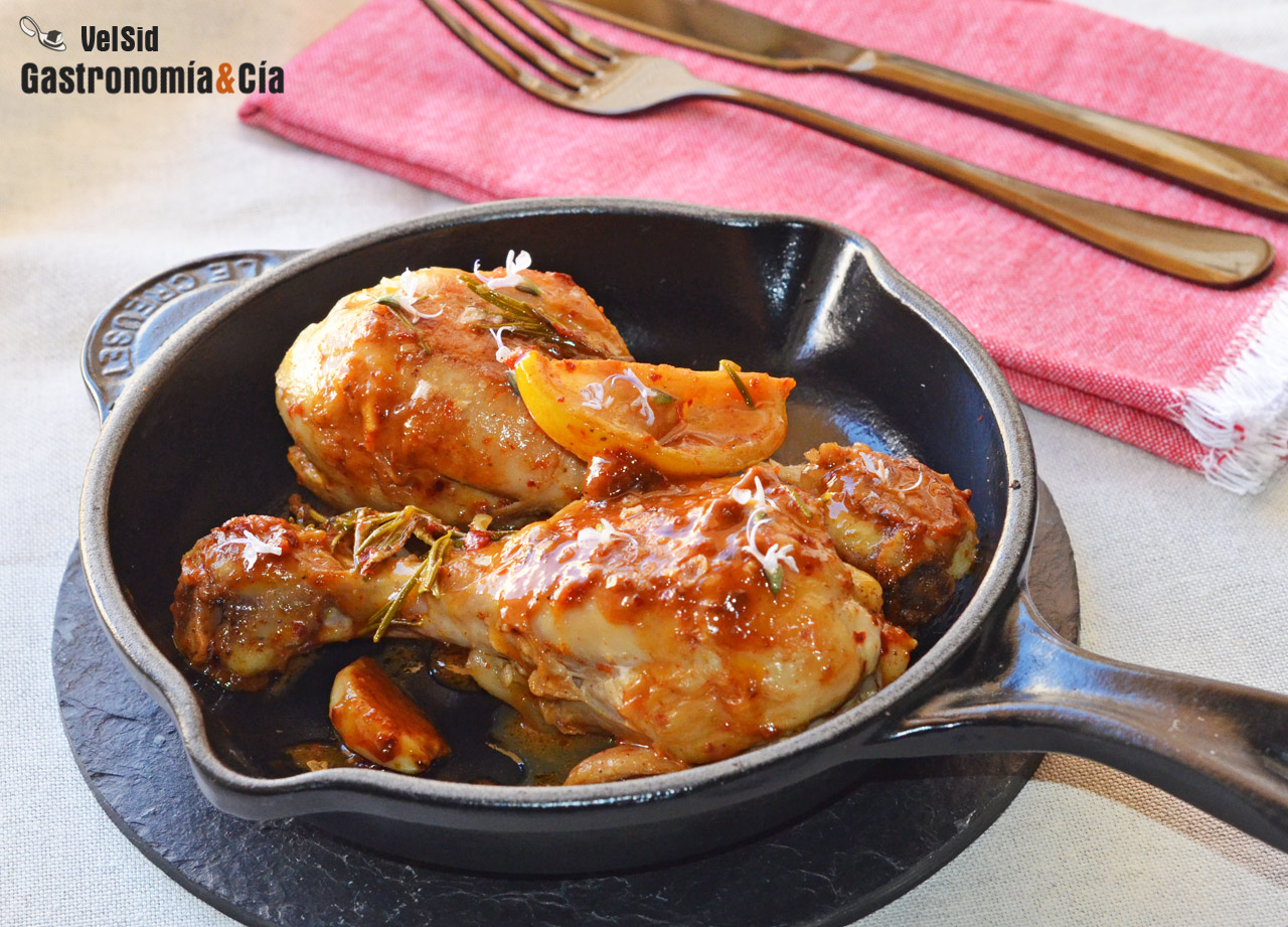 Receta de Pollo a la cazuela con comino, romero y limón, aromático ...