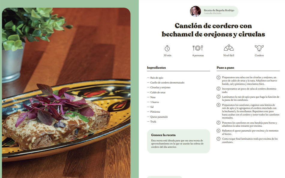 El Recetario, libro digital gratuito con 70 recetas de lechal, cordero ...