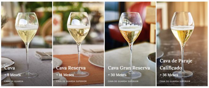 Conoce las categorías y tipos de cava según el tiempo de crianza, niveles de azúcar o zona de ...
