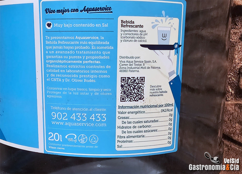 Aquaservice, cómo saber su precio o tarifas y si es agua o una bebida refrescante | Gastronomía ...