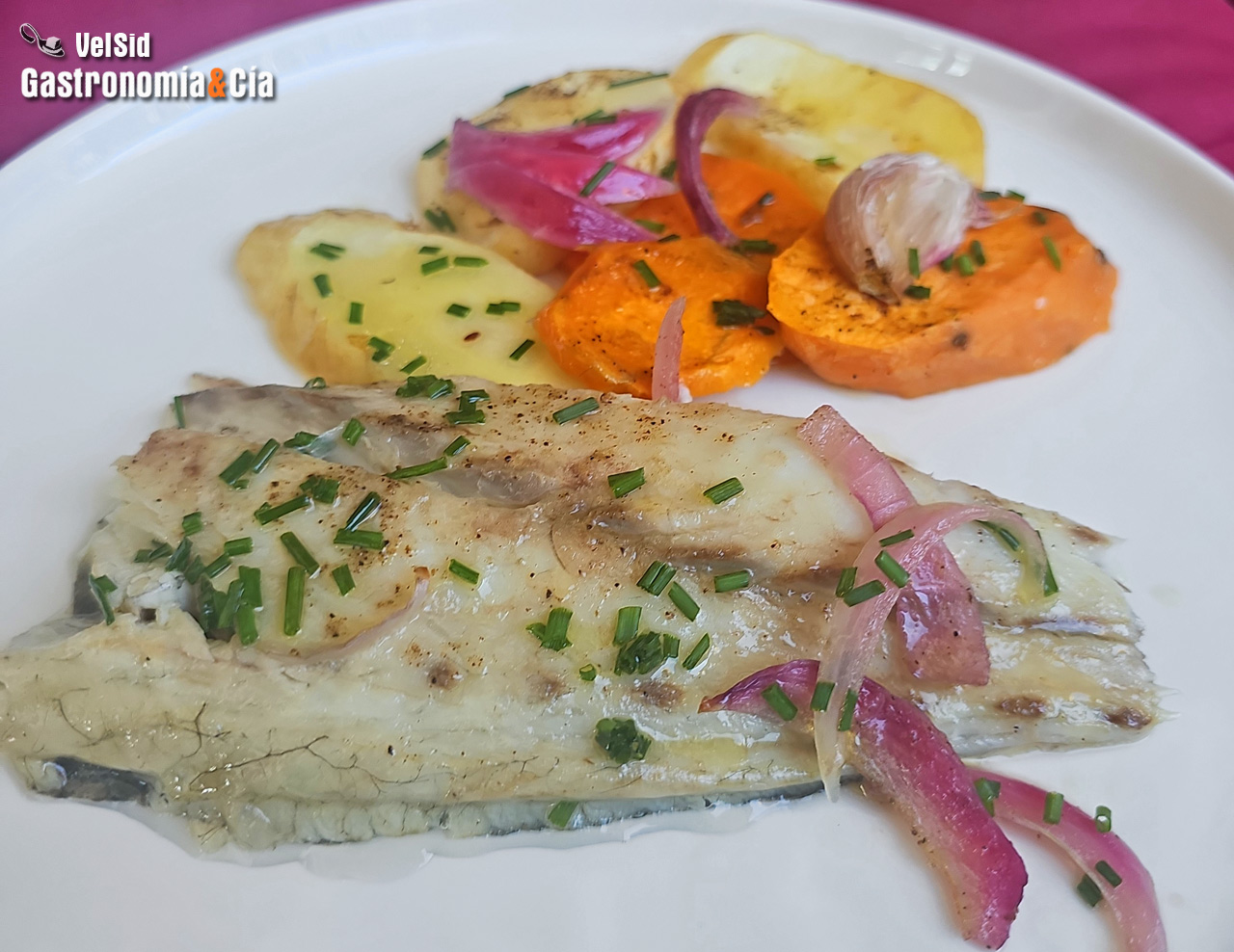 Receta de corvina a la espalda con chirivía y boniato, fácil, económica ...